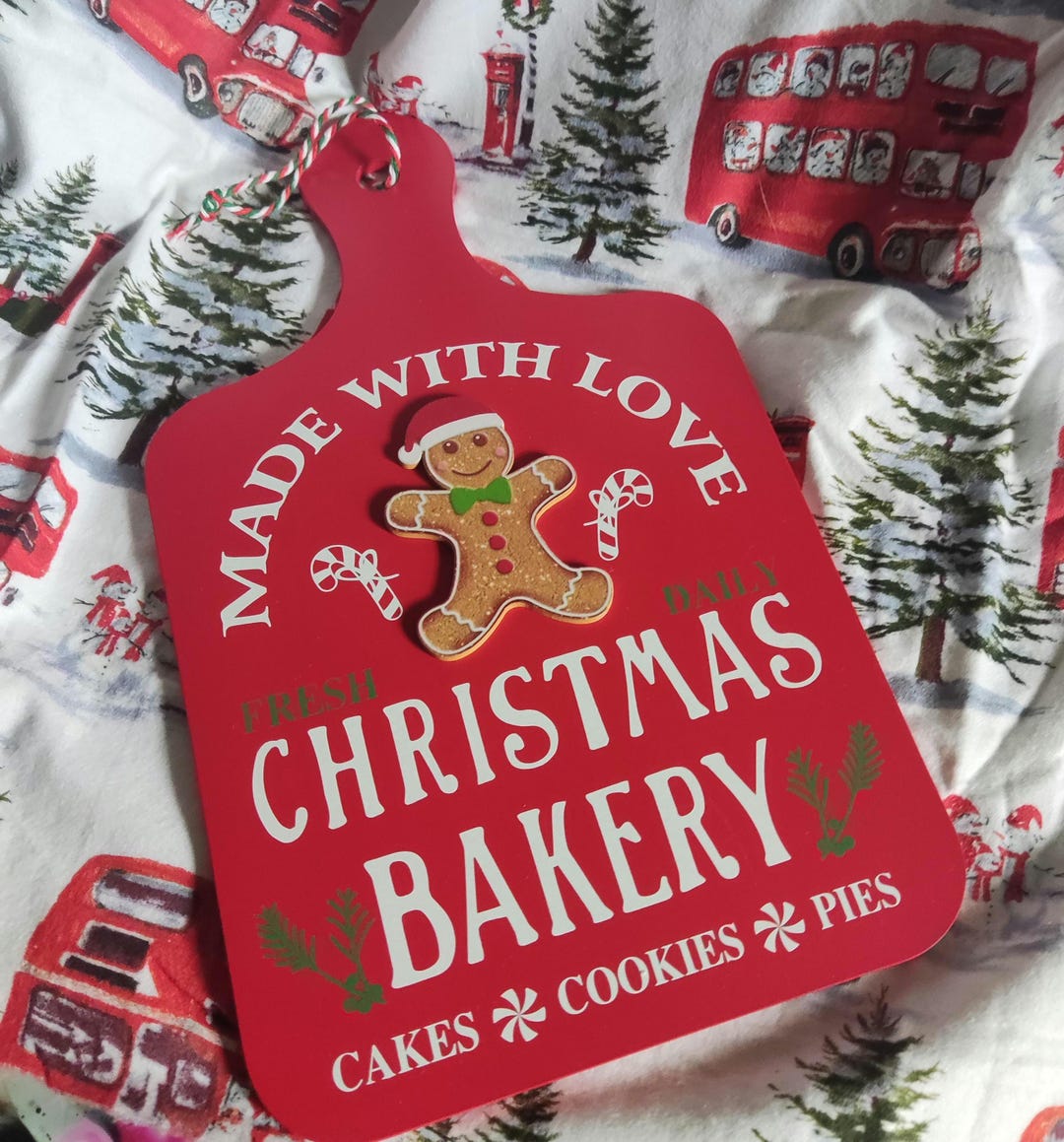 Gingerbread Men - Chopping Board - Home Decor - Wall Hanging - Kitchen ...