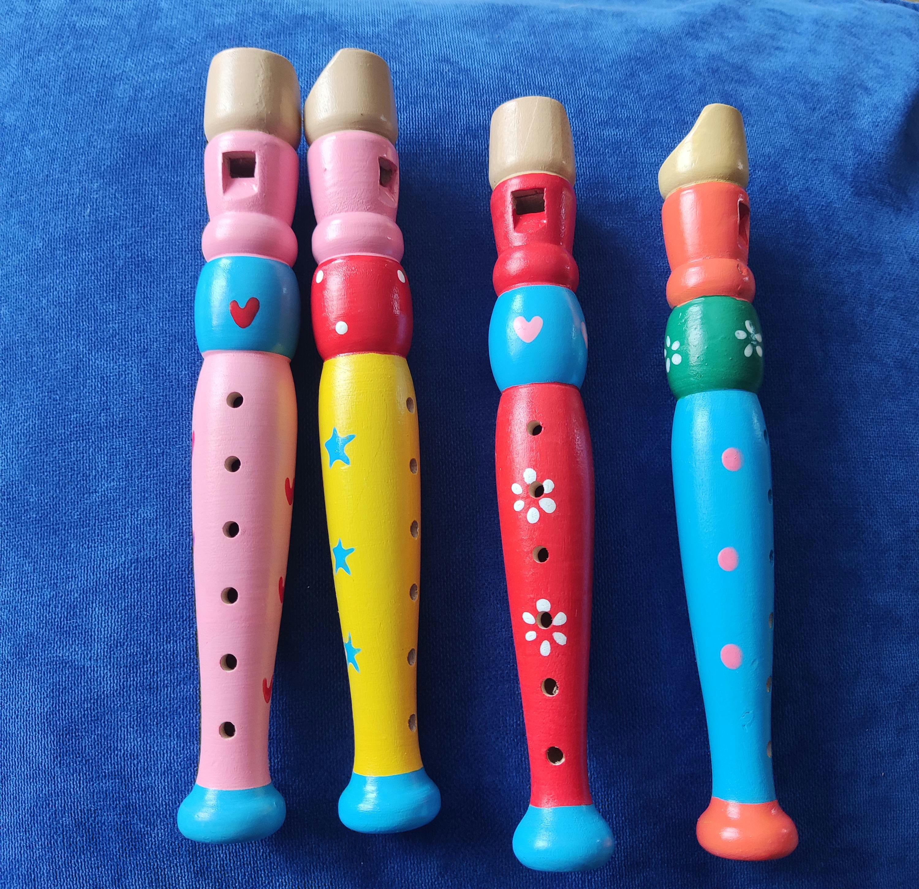 Wooden Recorder - Child's Music Toy - Christmas Gift - Stocking Fillers ...