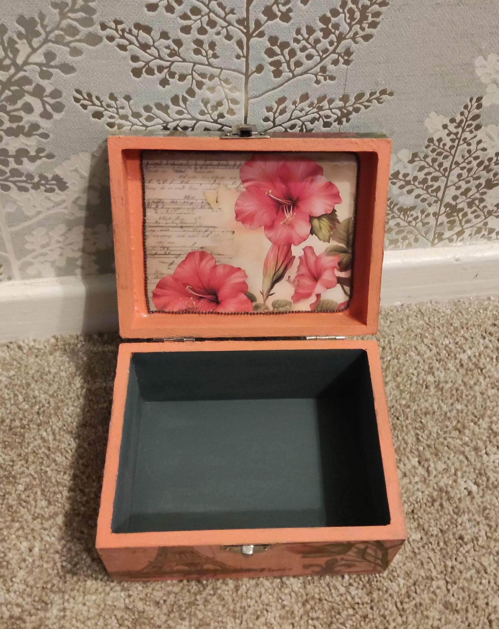 Vintage Style Box Clutter Box Trinket Box Jewellery Box Keep Safe Box ...