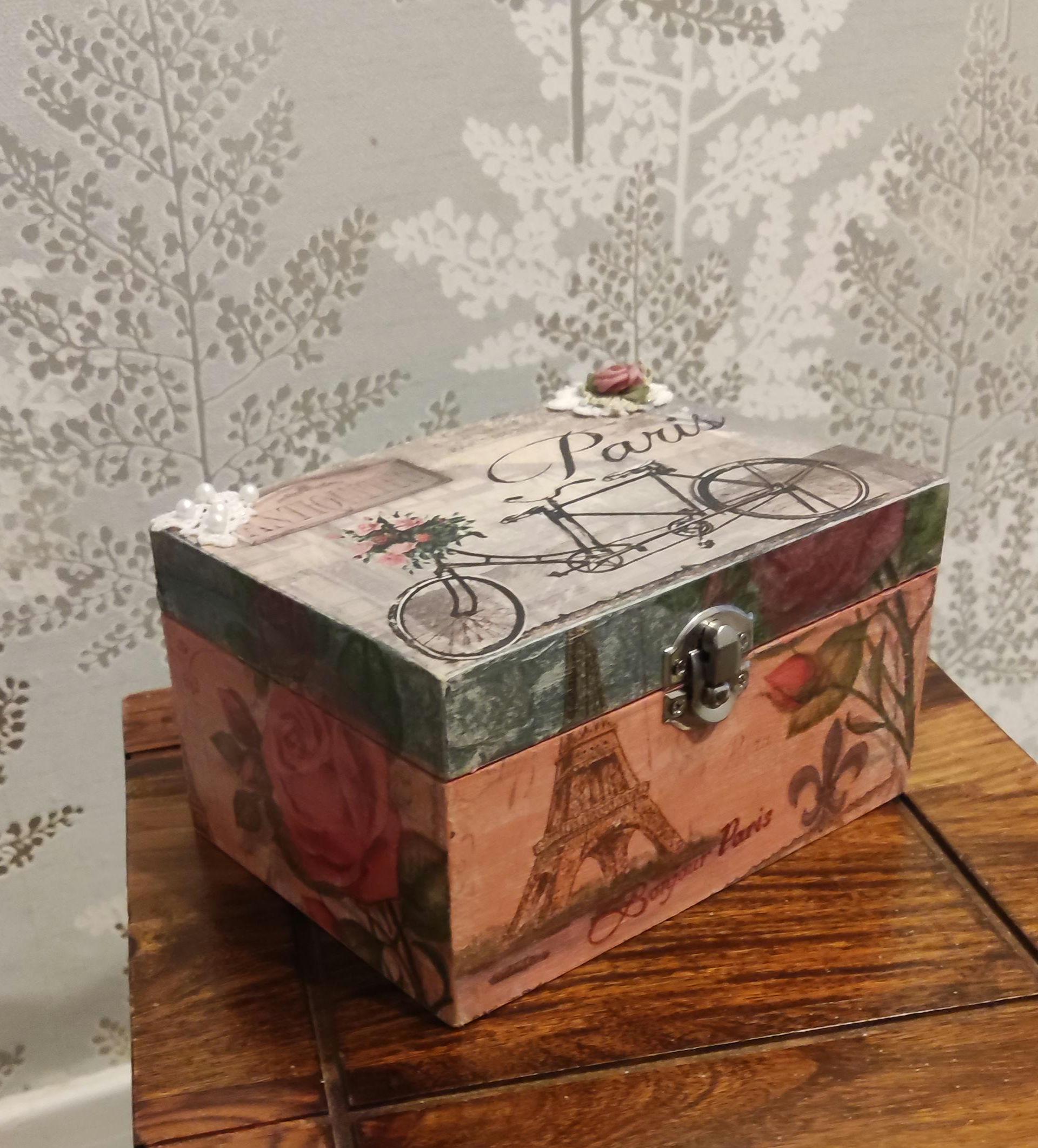 Vintage Style Box Clutter Box Trinket Box Jewellery Box Keep Safe Box ...