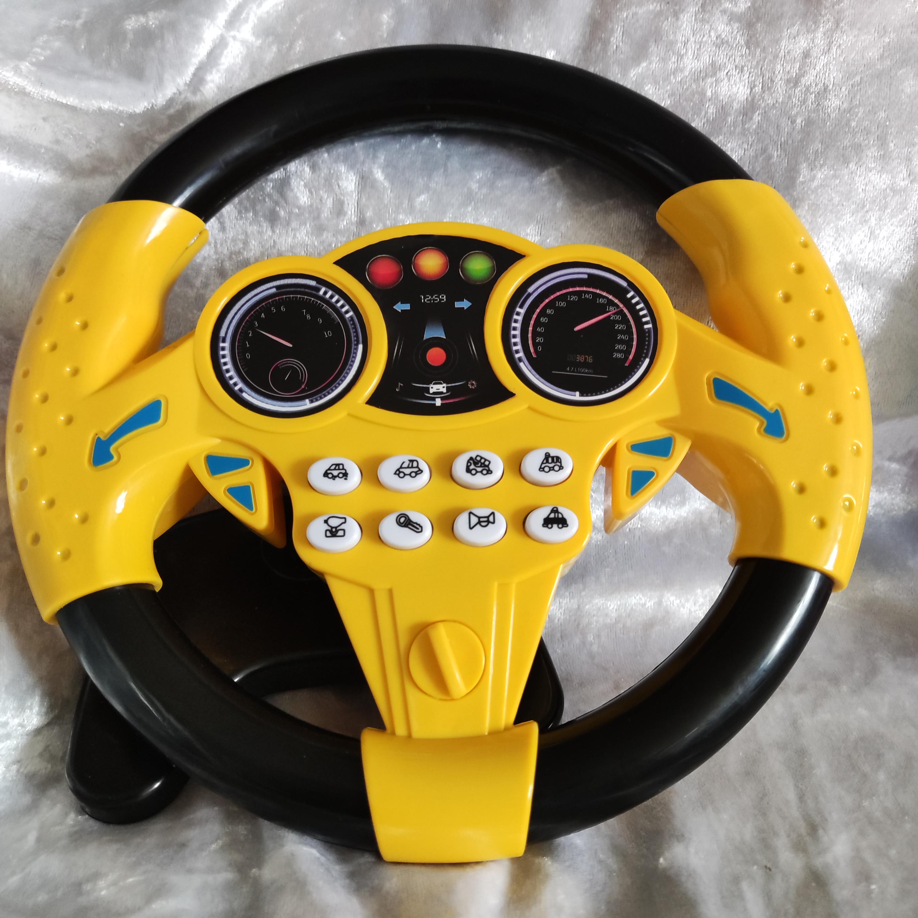 Child's Steering Wheel - Lights and Sound - Travelling Toy - Education ...