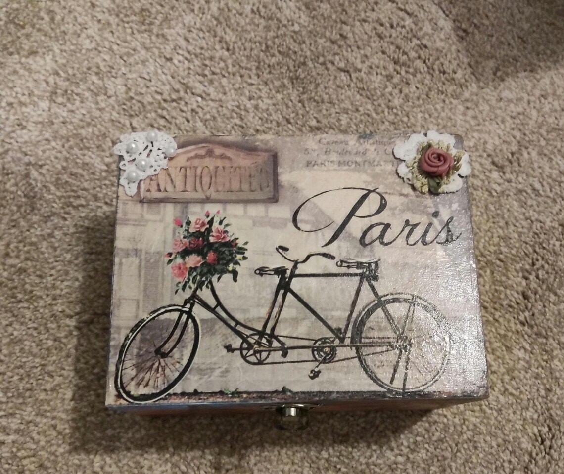 Vintage Style Box Clutter Box Trinket Box Jewellery Box Keep Safe Box ...