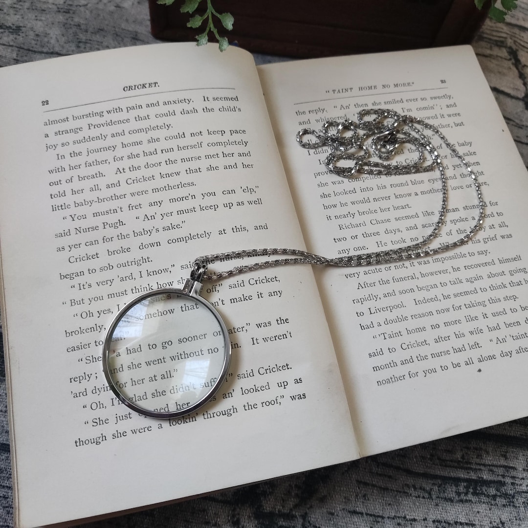 Magnifying Glass - Pendant Necklace - Chain - Unique Gifts - Looking ...