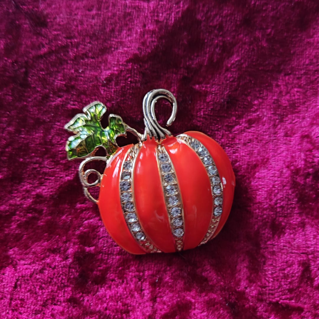 Vintage Inspired Pumpkin Brooch- Autumn Brooch - Gift for Her Brooch ...
