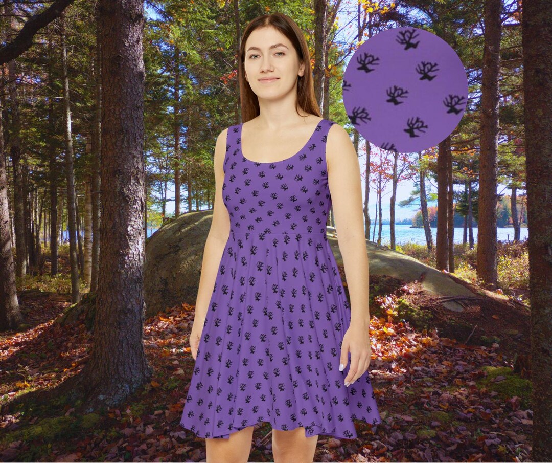 Elk Skater Dress | Shadow Silhouette | Antler Pattern | Nature Lover ...