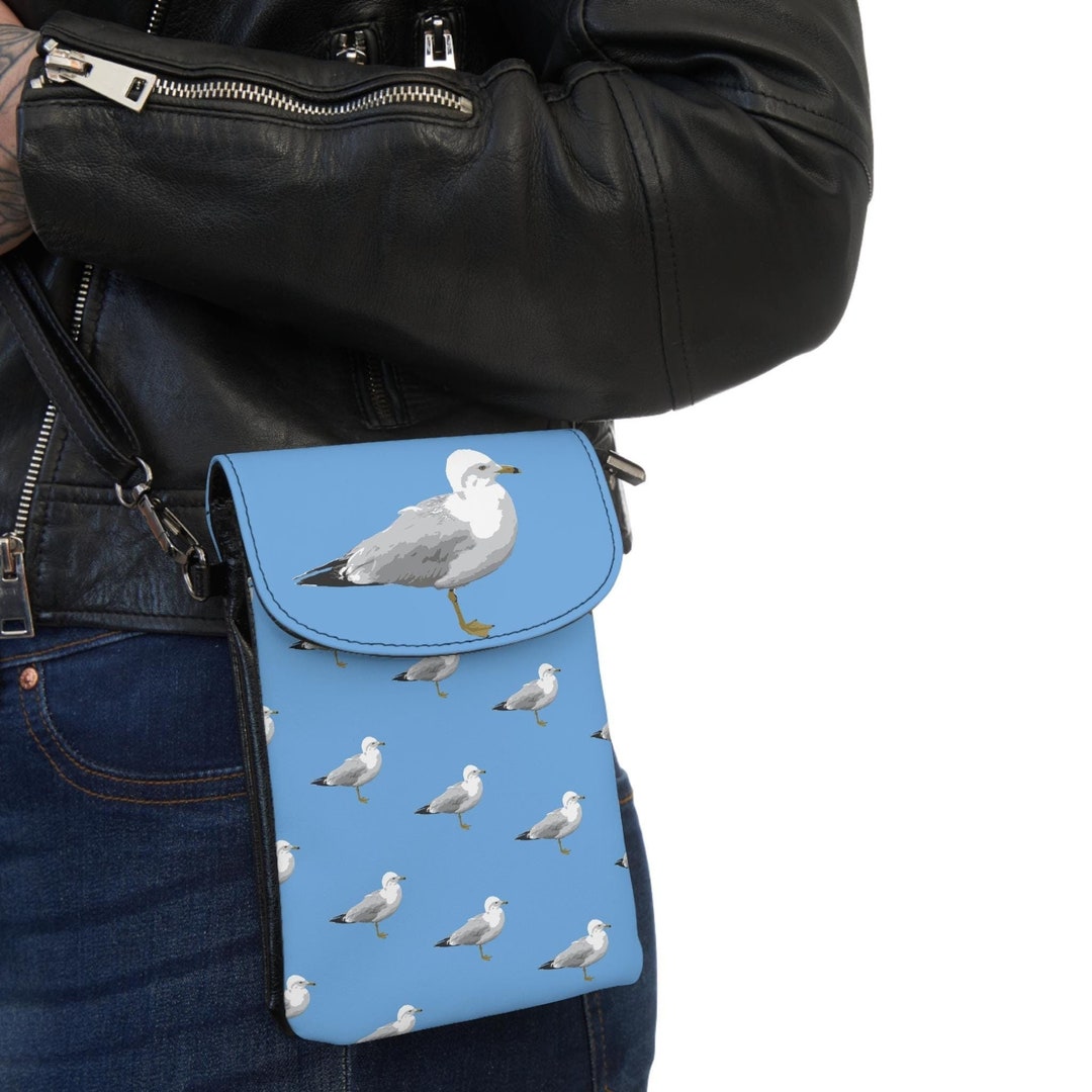 Seagull Small Cell Phone Wallet Compact Crossbody Phone Purse Coastal ...
