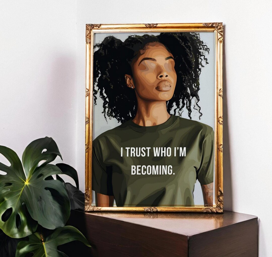 Trust|black Woman Art| High Quality Digital Artwork| Luxury Aesthetic ...