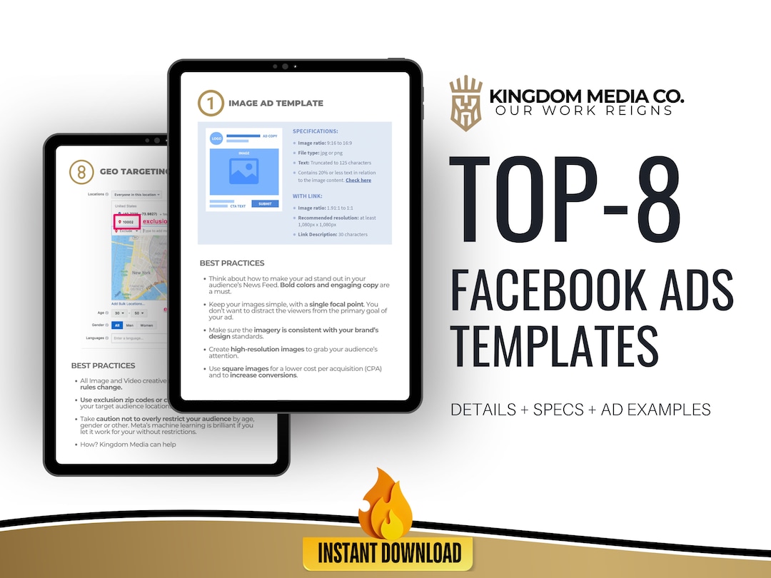 Top-8 Facebook Ads Templates Digital Download - Etsy