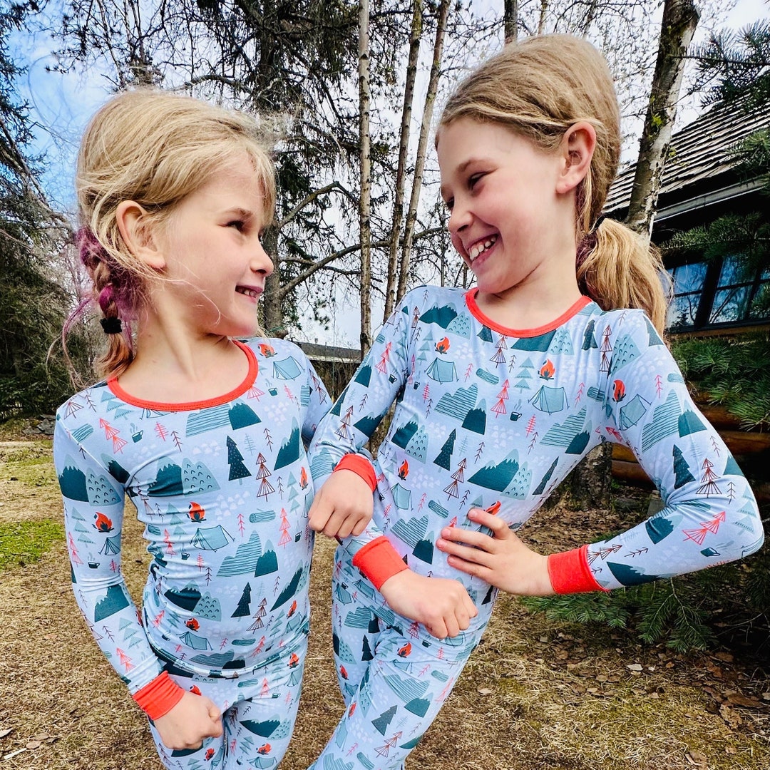 Camp Theme Children's Pajamas- Super Soft Bamboo/viscose/spandex Blend ...