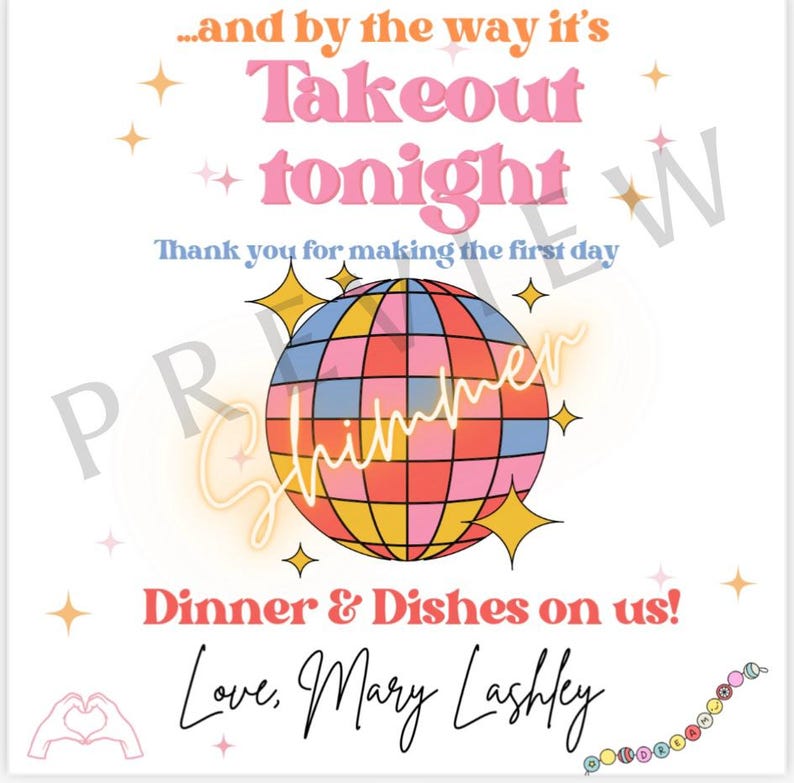 Teacher Gift, Back to School Teacher Gift, Dishes, Dinner, Gift Card ...