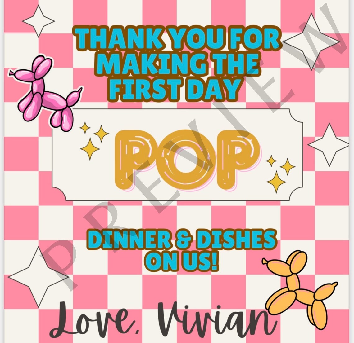 Teacher Gift, Back to School Teacher Gift, Dishes, Dinner, Gift Card ...