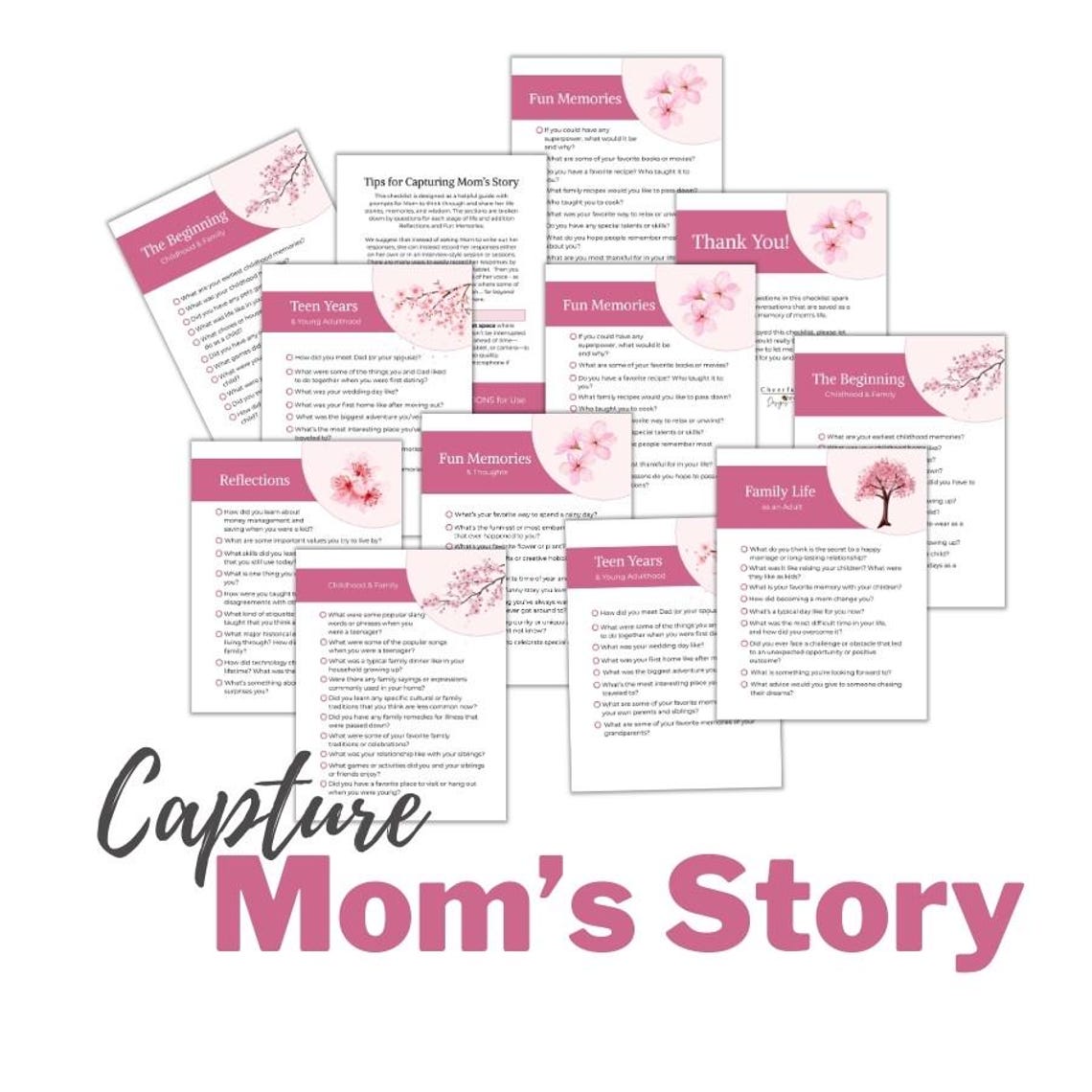 Celebrate Mom's Life Stories With This Easy-to-use Printable Memoir ...