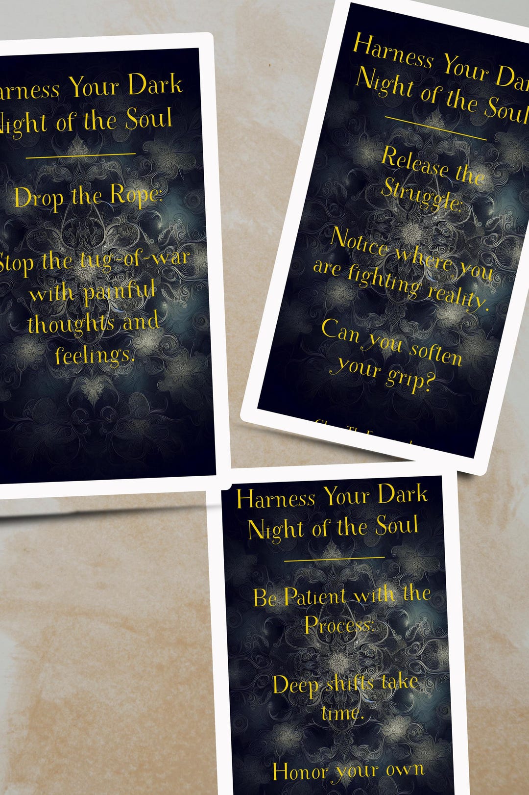 Shadow Work Oracle Card Deck – Harness Your Dark Night (digital) - Etsy
