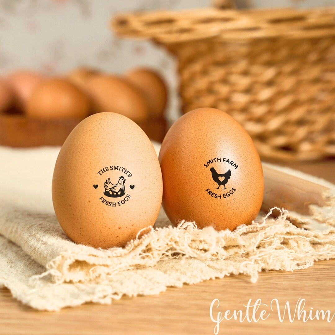 Custom Egg Stamp, Personalised Eggs Stamp, Chicken Coop Gifts for ...