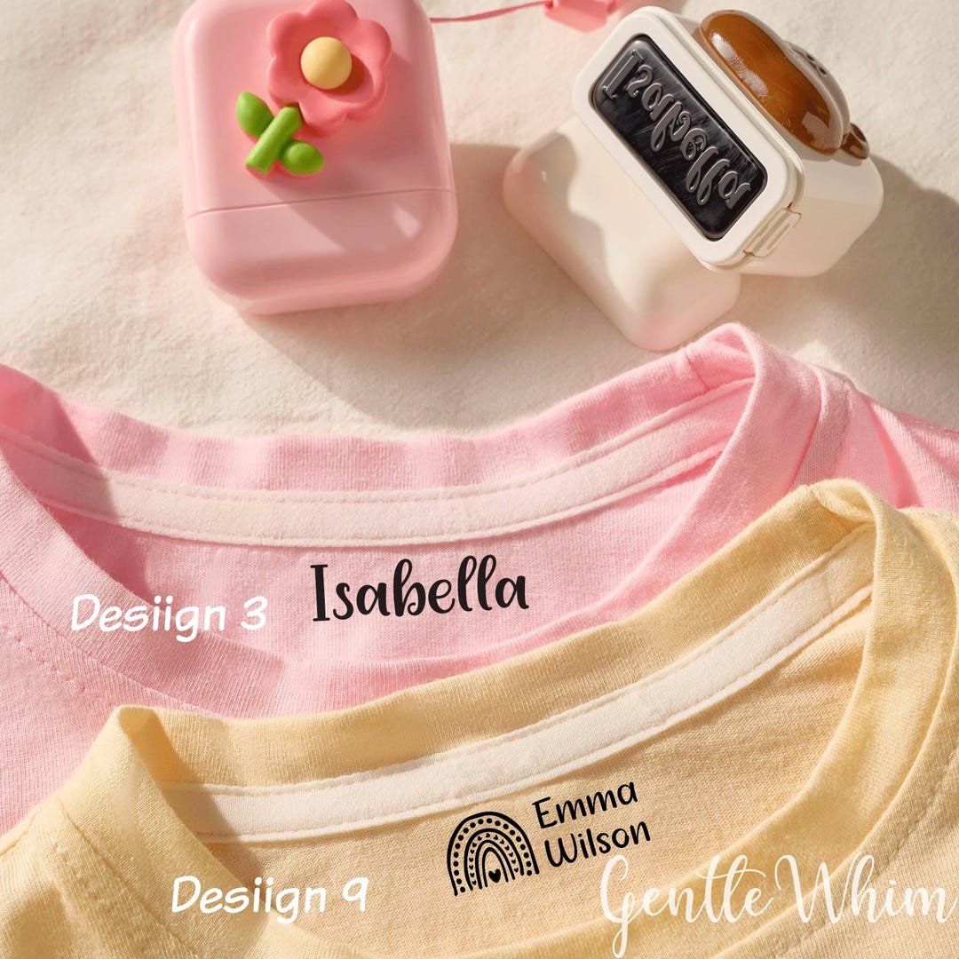Custom Kids Name Stamp, Personalised Clothing Stamp, Fabric Stamp for ...