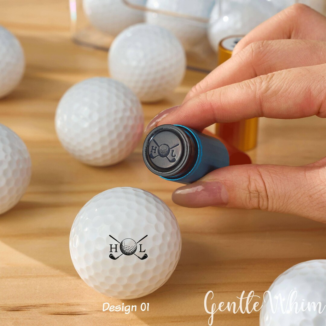 Custom Name Golf Ball Stamp, Personalized Golf Stamps, Golf Logo Stamp ...