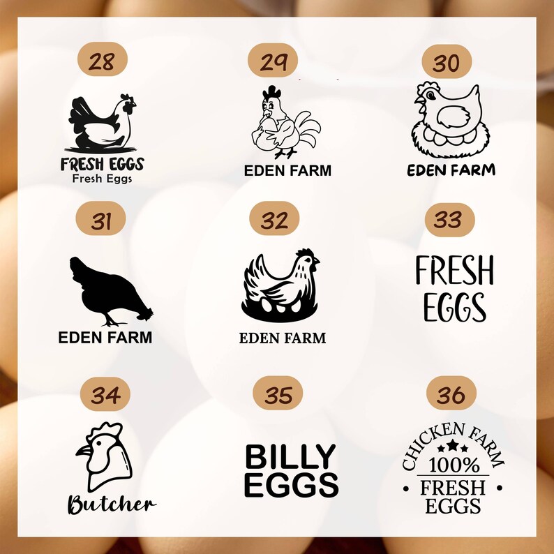 Custom Egg Stamp, Personalised Eggs Stamp, Chicken Coop Gifts for ...
