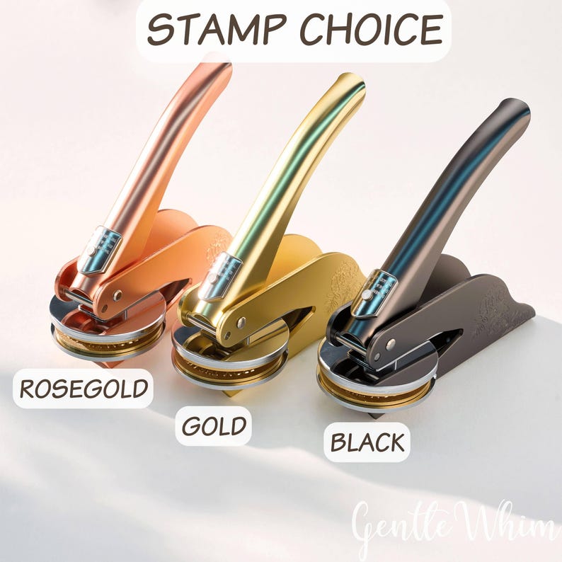 Custom Book Embosser Stamp, Personalized Book Stamp, Name Stamp, From ...