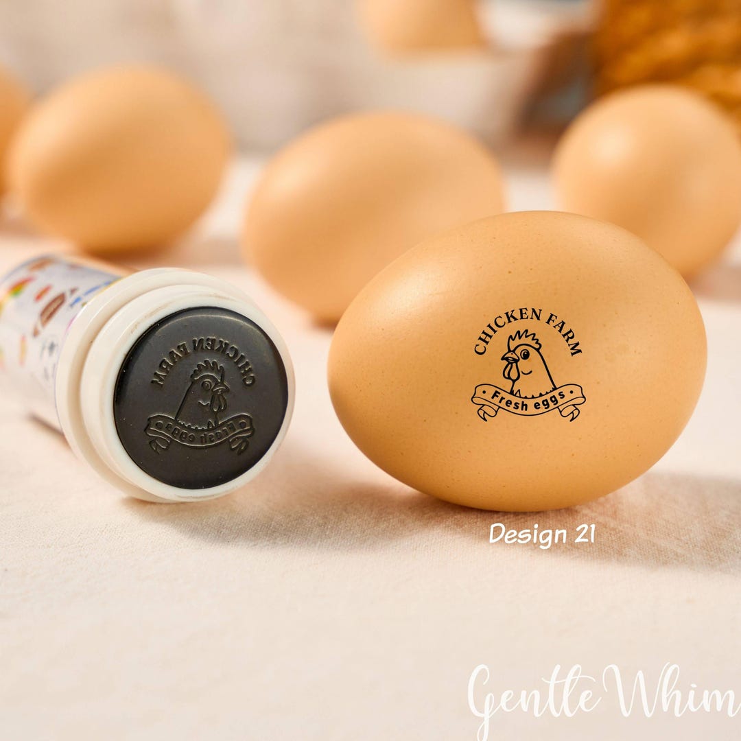 Custom Egg Stamp, Personalised Eggs Stamp, Chicken Coop Gifts for ...