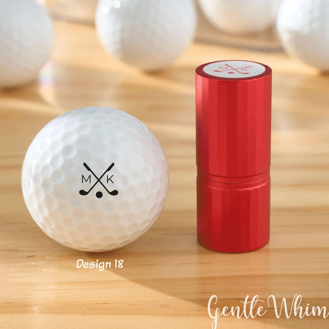 Custom Name Golf Ball Stamp, Personalized Golf Stamps, Golf Logo Stamp ...