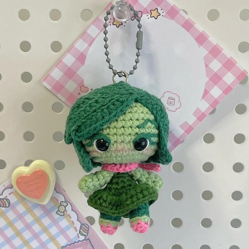 Amigurumi Disgust, Insideout Crochet Disgust, Disgust Pattern, Handmade ...