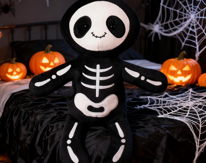 Chibi Human Skull Gothic Occult Plush - Etsy