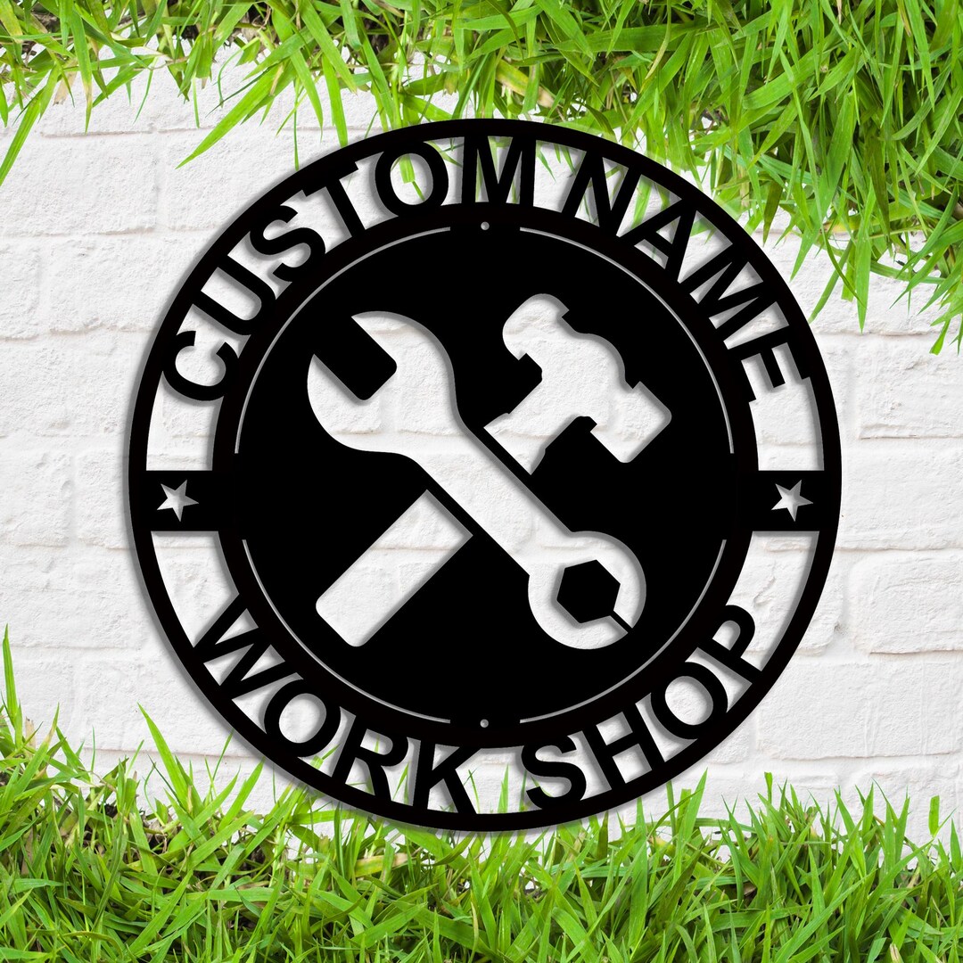 Custom Garage Tools Metal Sign,garage Metal Wall Sign,workshop Sign ...