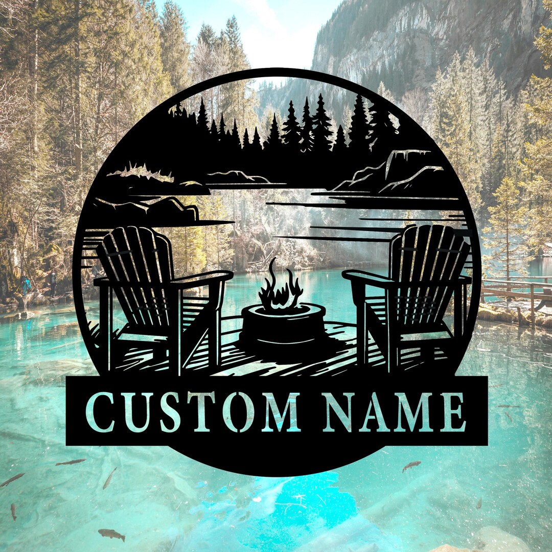 Personalized Campfire Name Metal Sign,custom Campfire Metal Wall Art ...