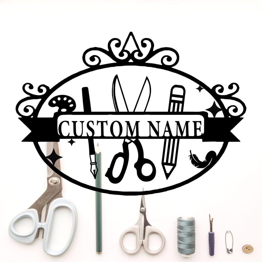 Custom Craft Room Metal Wall Sign,personalized Craft Room Metal Wall ...