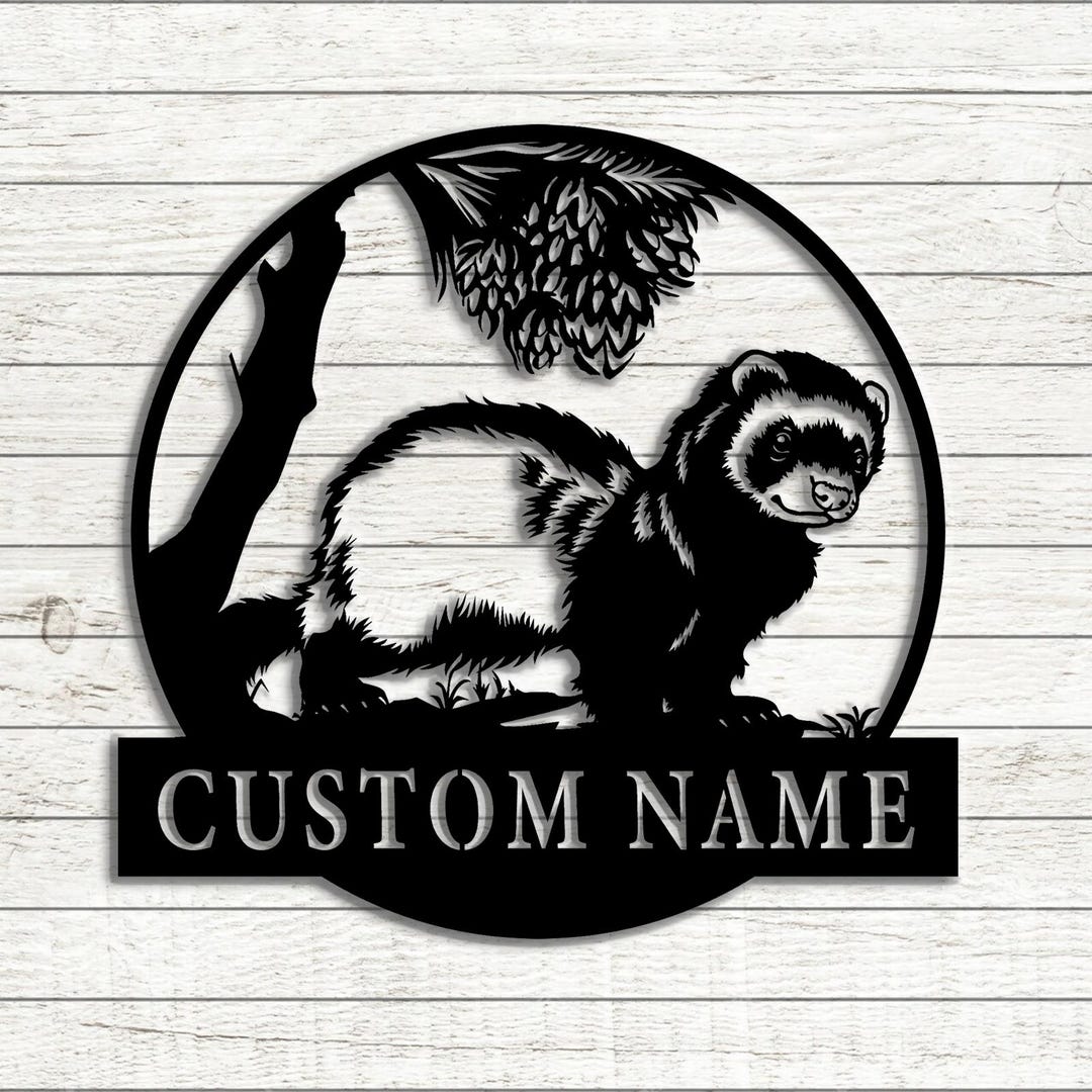 Custom Skunk Metal Wall Art,personalized Skunk Room Decor,skunk Metal ...