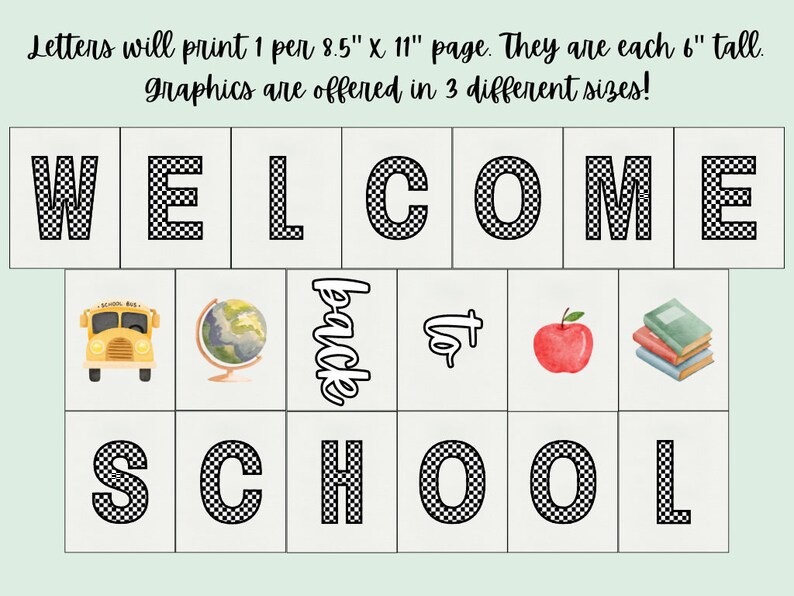 Back to School Bulletin Board Kit - Etsy