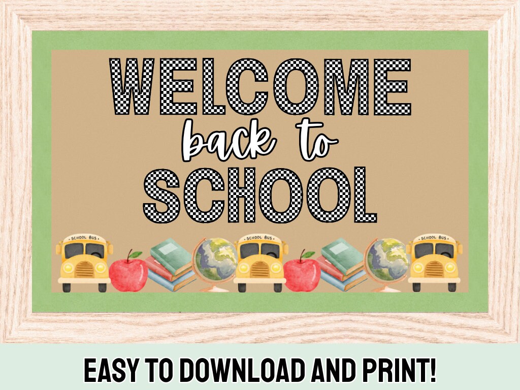 Back to School Bulletin Board Kit - Etsy