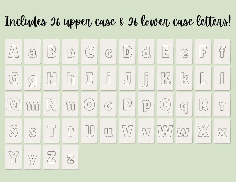 Printable Block Letter Template - Etsy