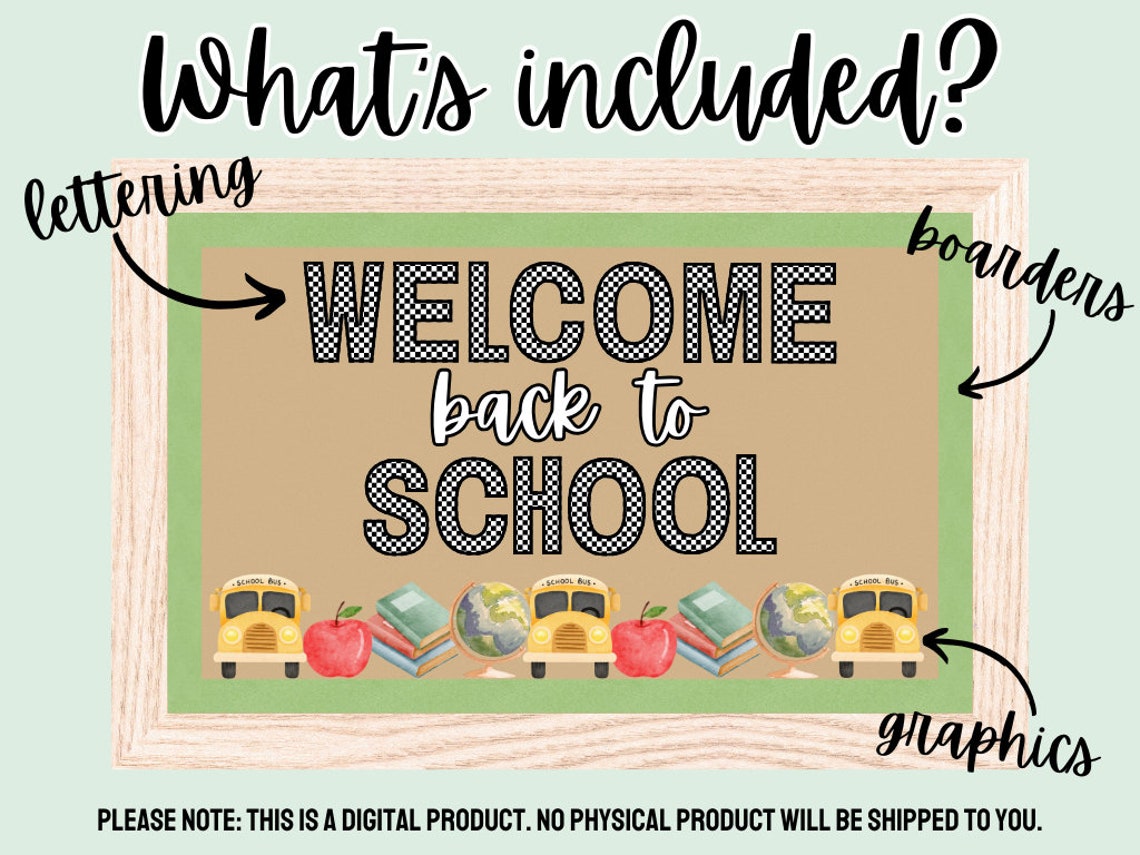 Back to School Bulletin Board Kit - Etsy
