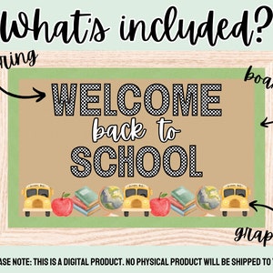 Back to School Bulletin Board Kit - Etsy
