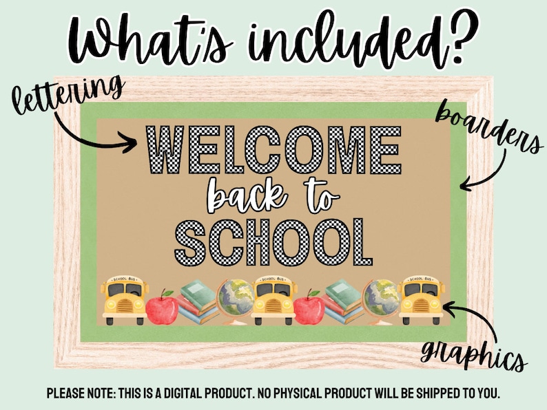 Back to School Bulletin Board Kit - Etsy