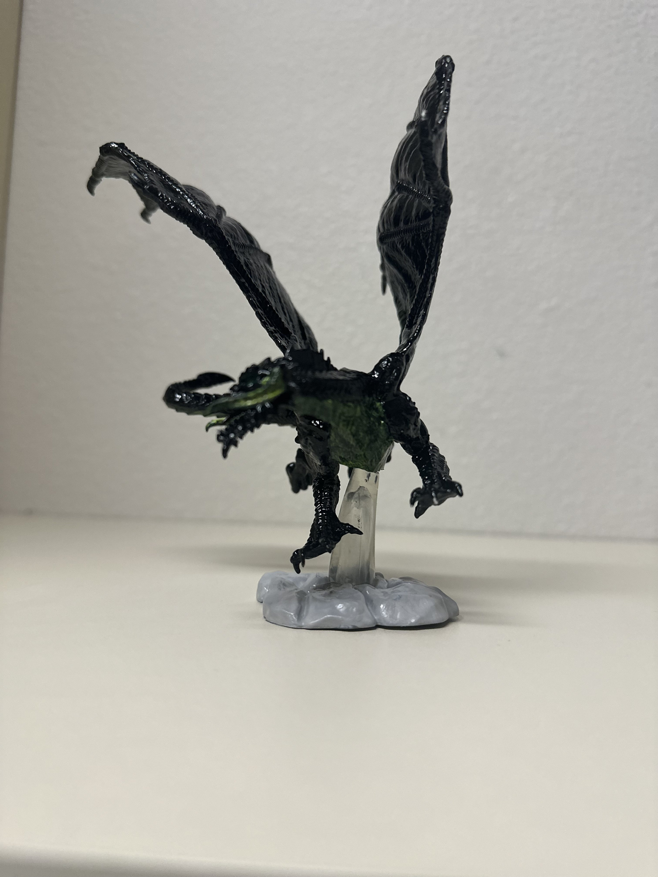 Hand Painted Adult Black Dragon Mini. - Etsy