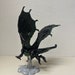 Hand Painted Adult Black Dragon Mini. - Etsy