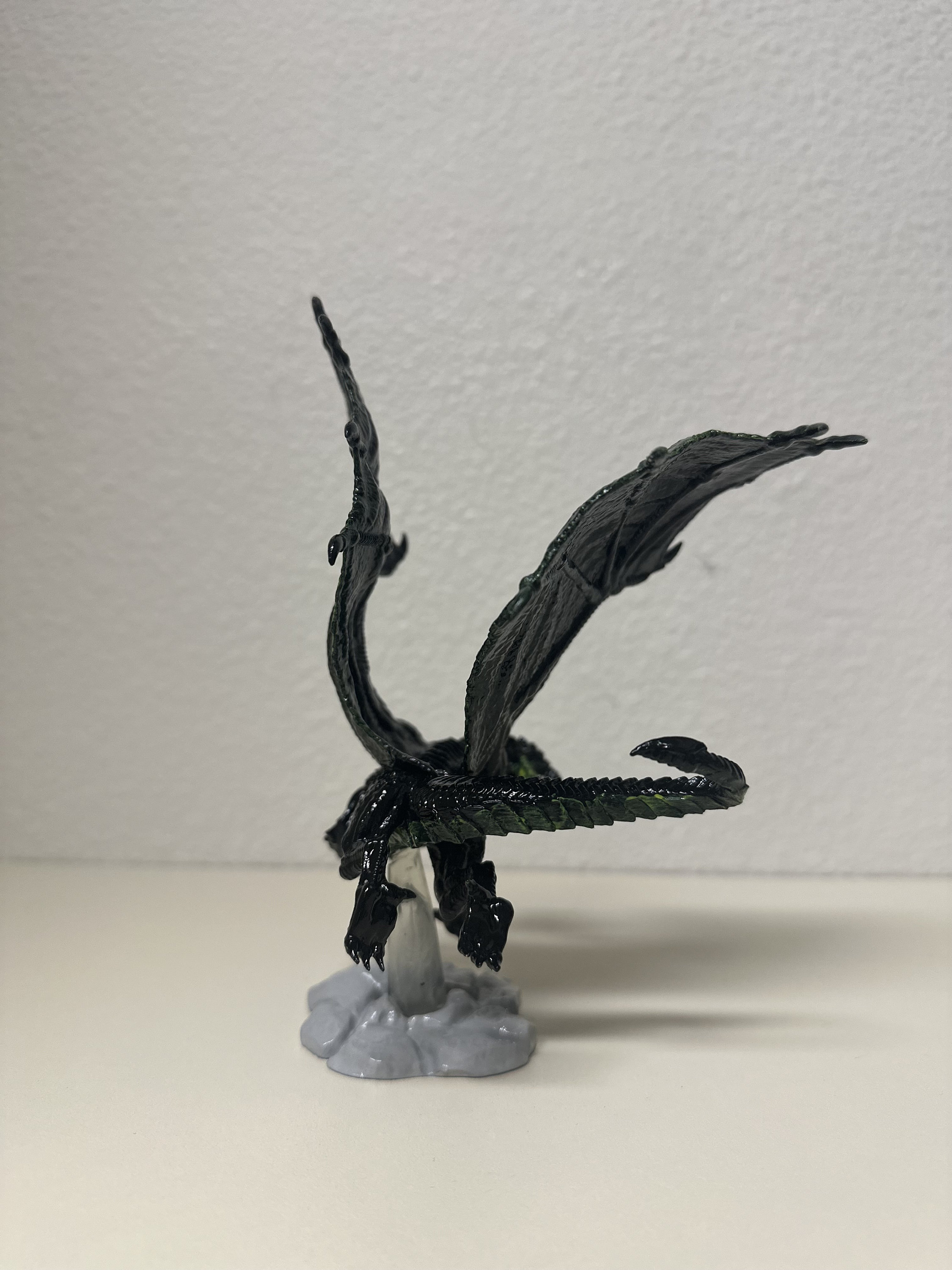Hand Painted Adult Black Dragon Mini. - Etsy