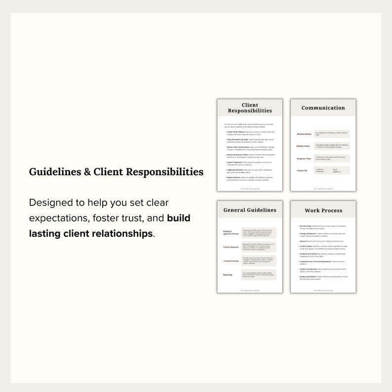 Social Media New Client Onboarding Kit Template, Client Welcome Packet ...