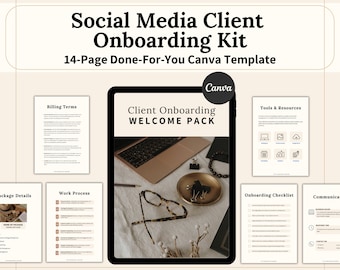 Social Media New Client Onboarding Kit Template, Client Welcome Packet ...