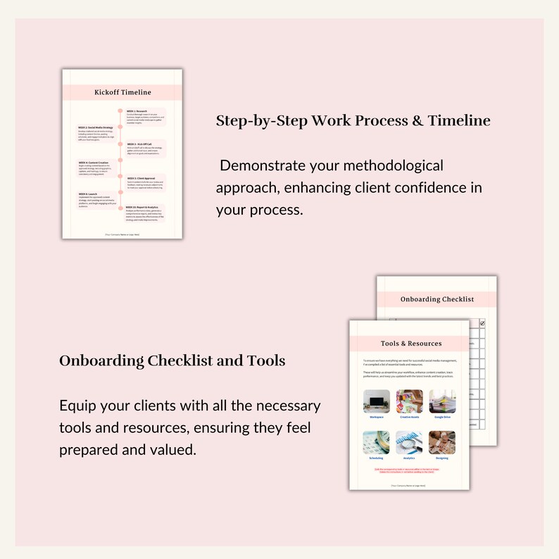 Social Media New Client Onboarding Kit Template, Client Welcome Pack ...