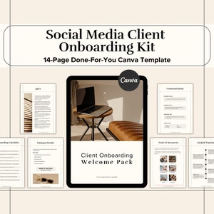 Social Media New Client Onboarding Kit Template, Client Welcome Packet ...