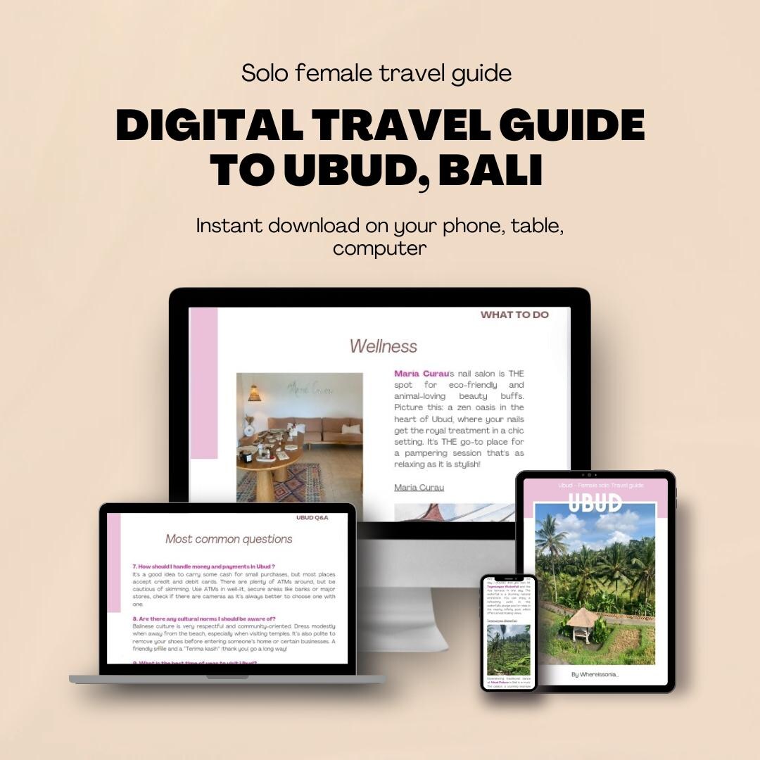 Female Solo Travel Digital Travel Guide Ubud Bali - Etsy