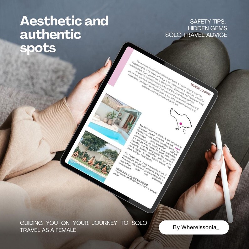 Female Solo Travel Digital Travel Guide Ubud Bali - Etsy