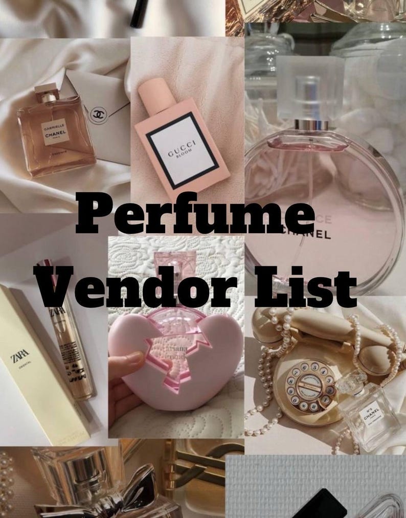 Perfume Vendor List - Etsy