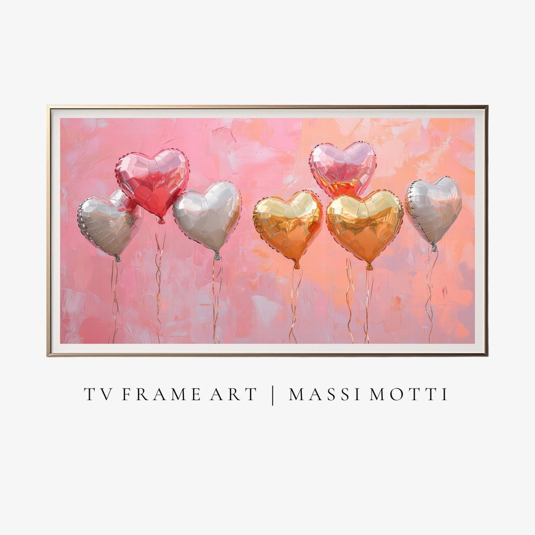 Blush Pink Valentine's Decor, Cute Couple Frame Art, Sweetheart Digital ...