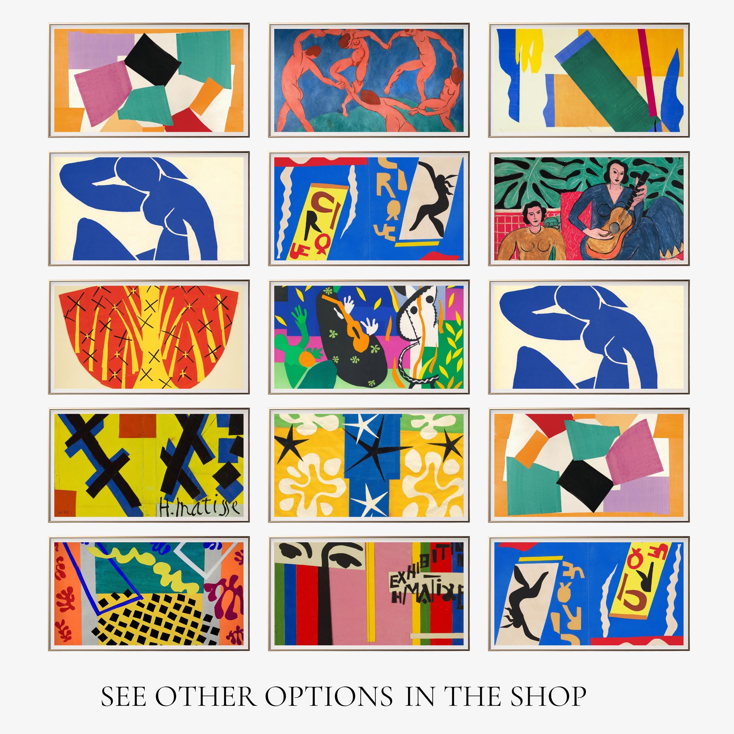 Henri Matisse TV Art, Frame TV Download Matisse Blue, Vintage TV Frame ...