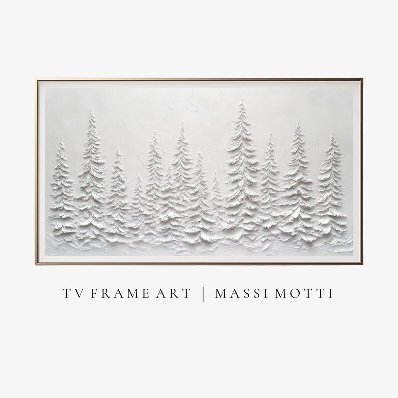 Primitive Christmas Trees 4K TV Art for Samsung Frame TV Farmhouse ...