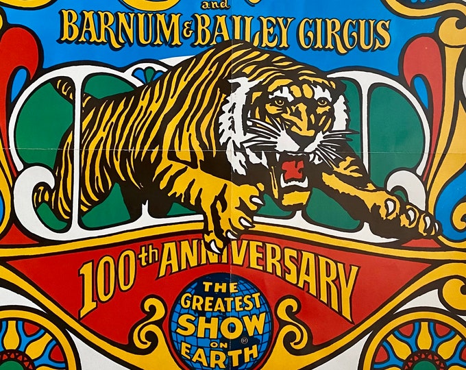 Ringling Brother’s, Barnum and Bailey Circus Poster 100th Anniversary ...